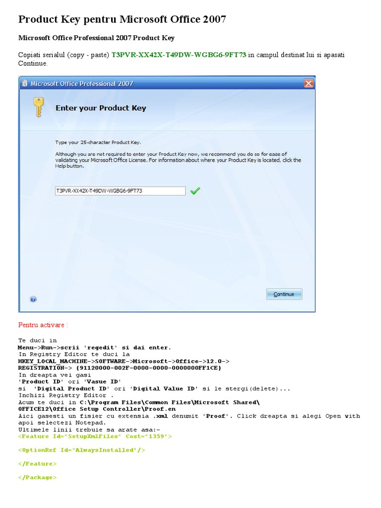 Mã Key Microsoft Office 2007: Cách Tìm Và Sử Dụng