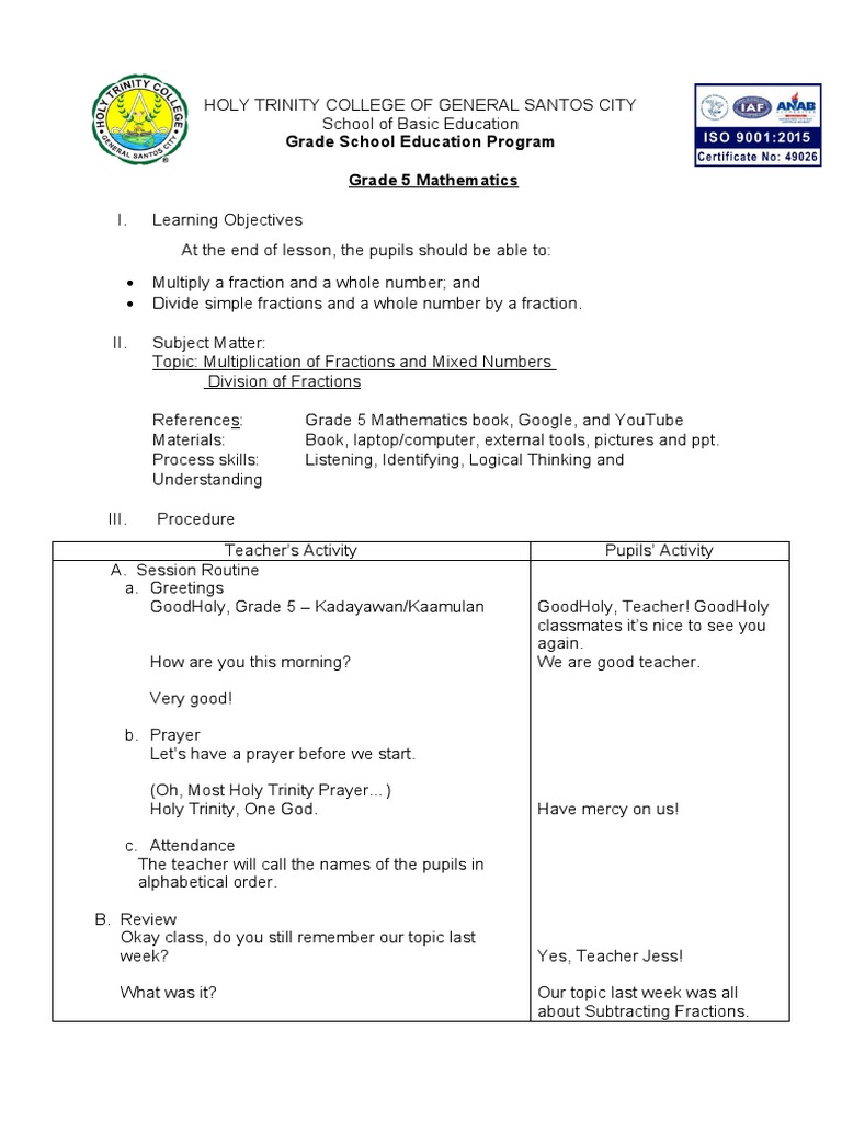 Multiplying and Dividing Fractions | PDF | Mathematics | Arithmetic