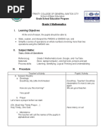 Grade 1 Curriculum Guide - Mathematics | PDF | Science | Knowledge