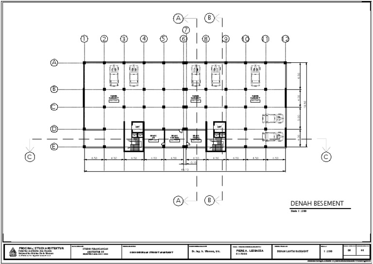 Denah Basement Parkir Apartemen | PDF