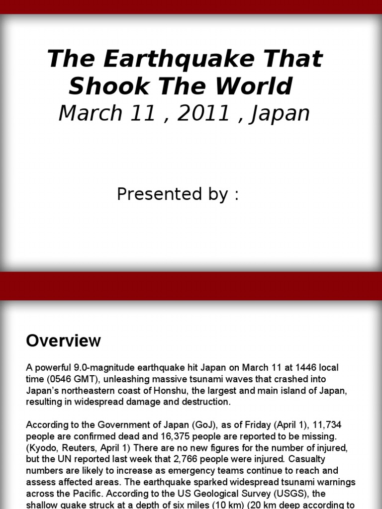 Japan Earthquake 2011 | PDF | Fukushima Daiichi Nuclear Disaster ...