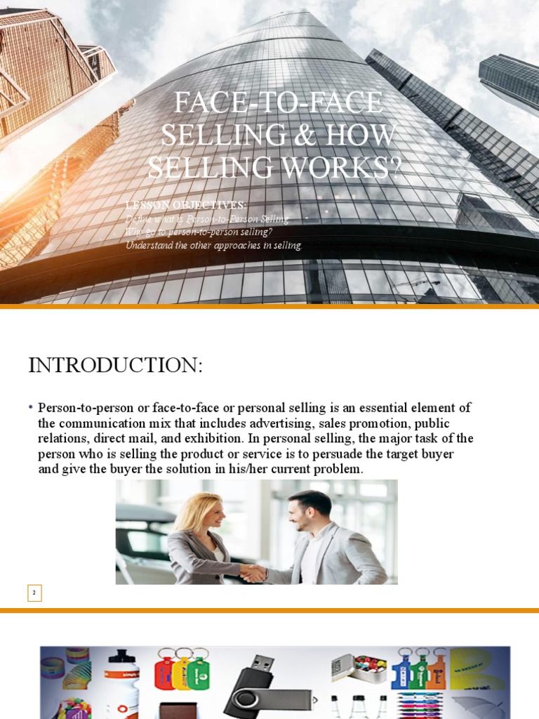 Face-To-Face Selling & How Selling Works | PDF | Sales | Customer