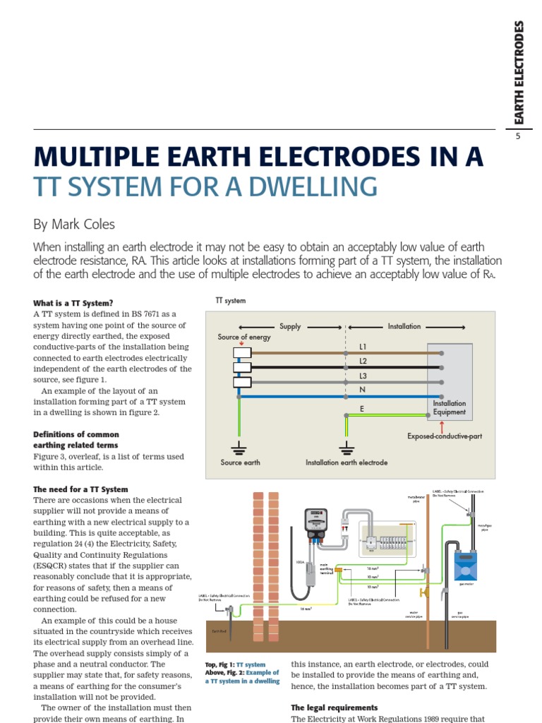 Earthing | PDF | Electrical Resistivity And Conductivity | Electric Current