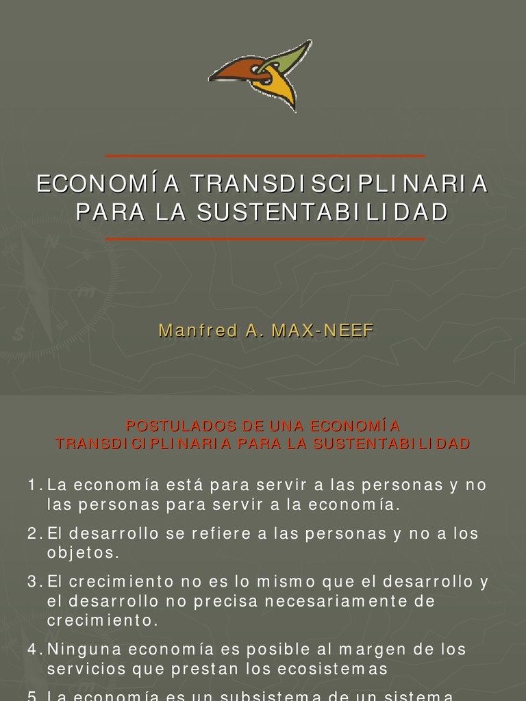 Ponencia Manfred Max-Neef | PDF | Residuos | Ecología