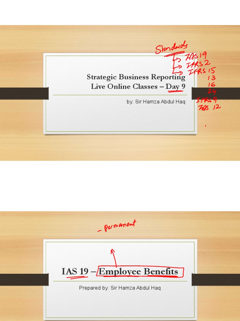 IAS 19 Employment Benefit | PDF | Defined Benefit Pension Plan | Pension