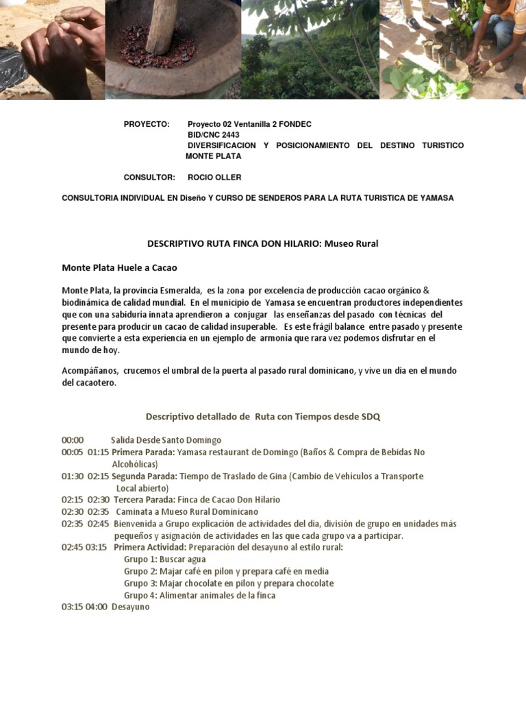 Ruta de Yamasa | PDF | República Dominicana | Chocolate