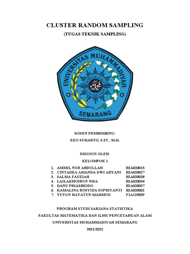 Teknik Cluster Random Sampling dalam Penelitian | PDF