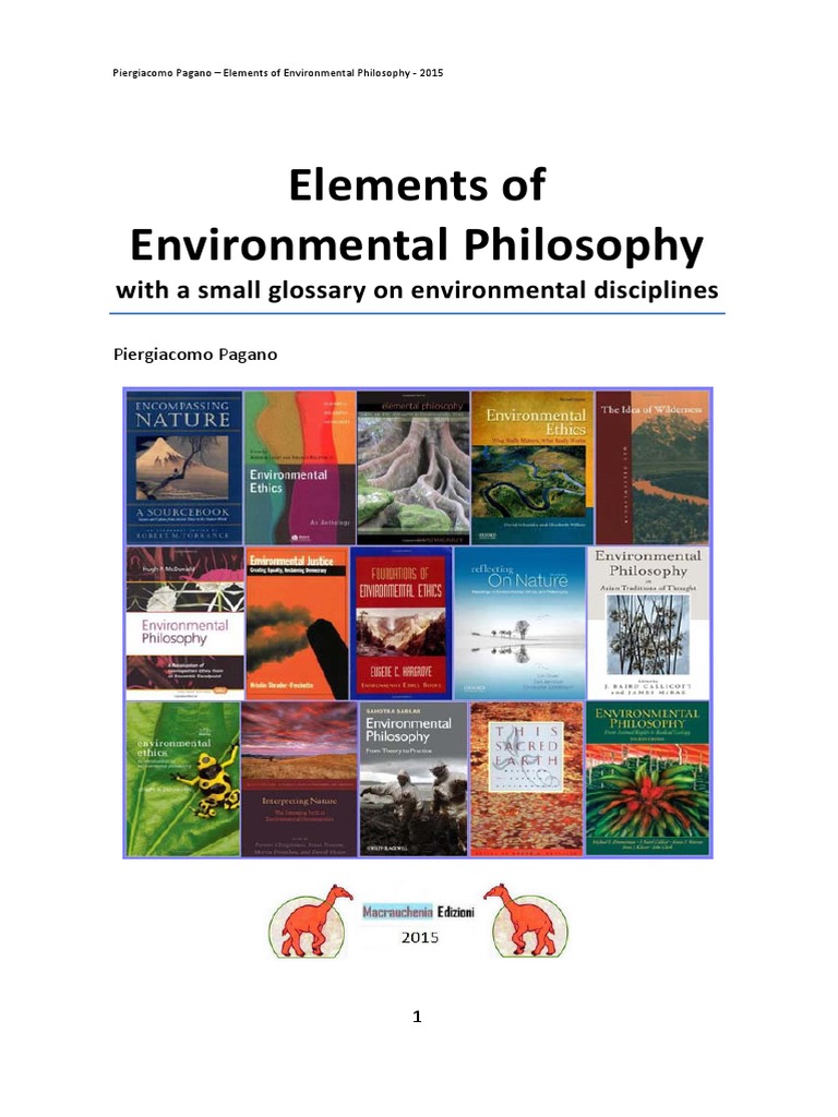 PAGANO - Elements of Environmental Philosophy - LD | PDF ...