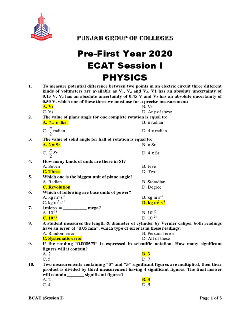 Accurate Measurement in Physics Experiments | PDF | Molecules | Mole (Unit)