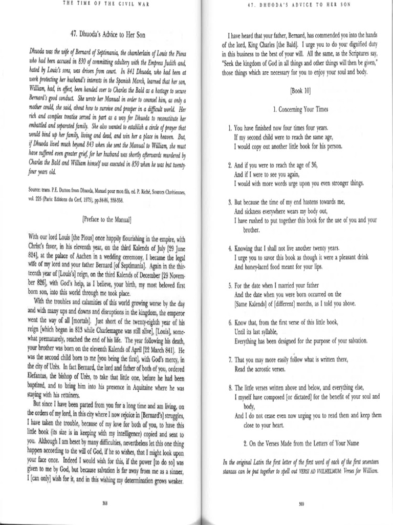 Manual de Dhuoda | PDF