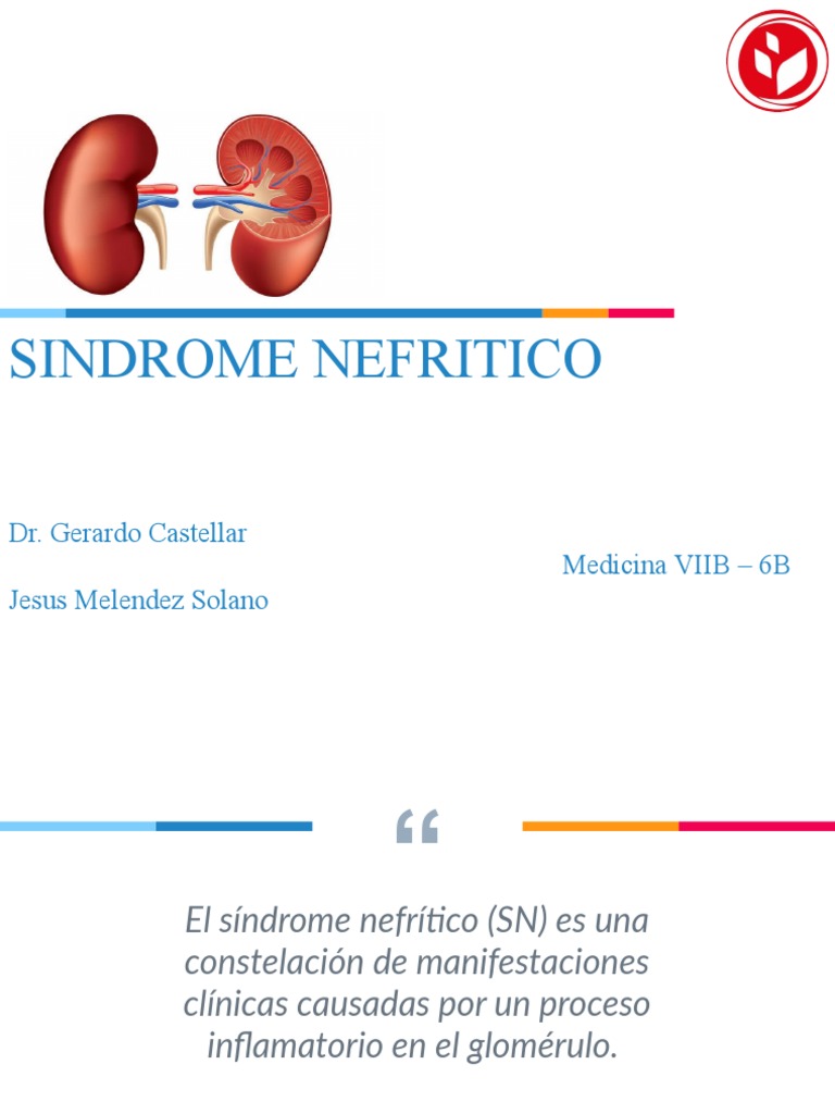 Sindrome Nefritico PRESENTACION | PDF | Medicina Interna ...