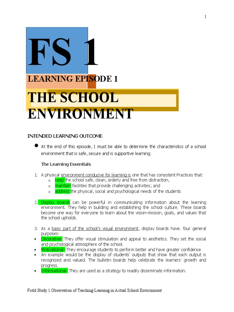FS Module 1 16 | PDF | Learning | Differentiated Instruction