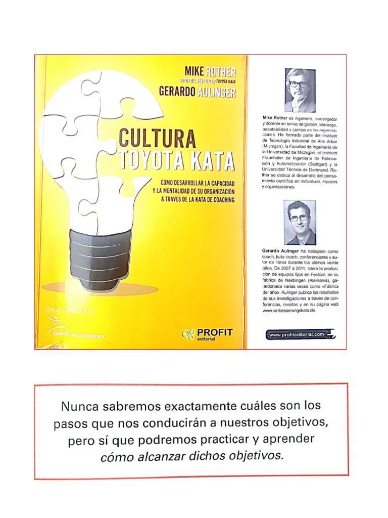 Kata de Mejora y Coaching - Mike Rother | PDF