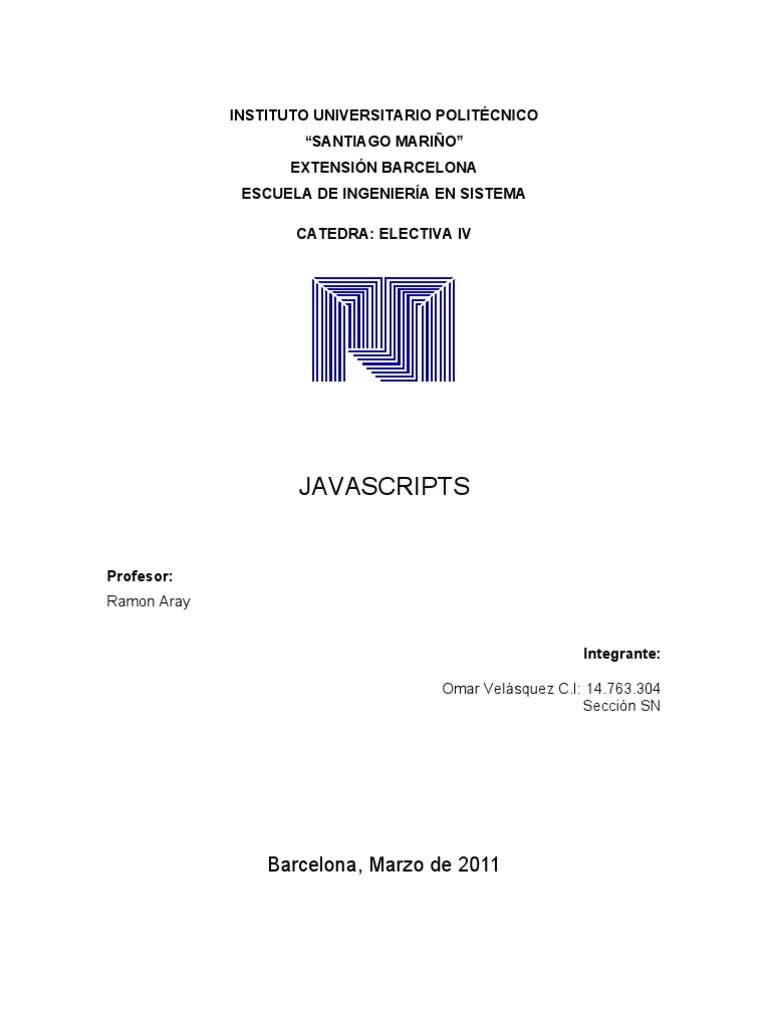 Java Scripts Pdf Script Java Objeto Informática 