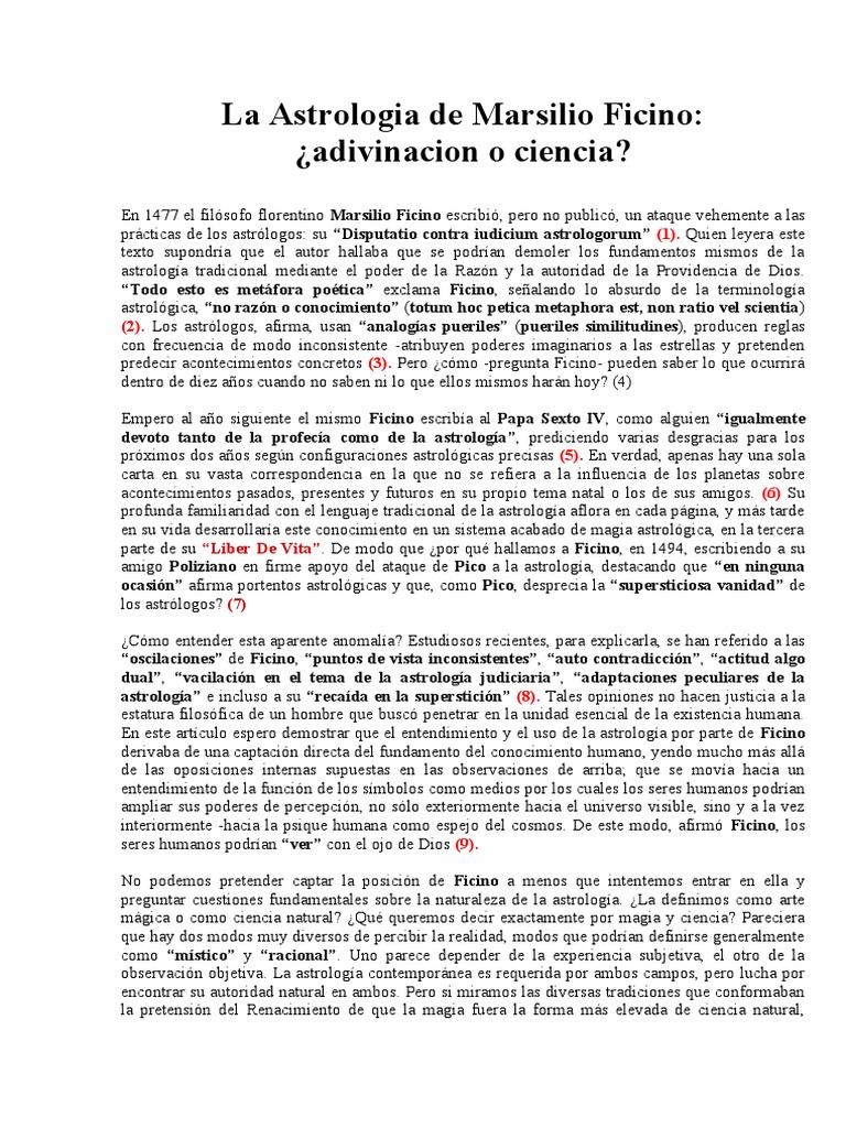 Angela Voss - La Astrología de Marsilio Ficino | PDF | Astrología | Alma