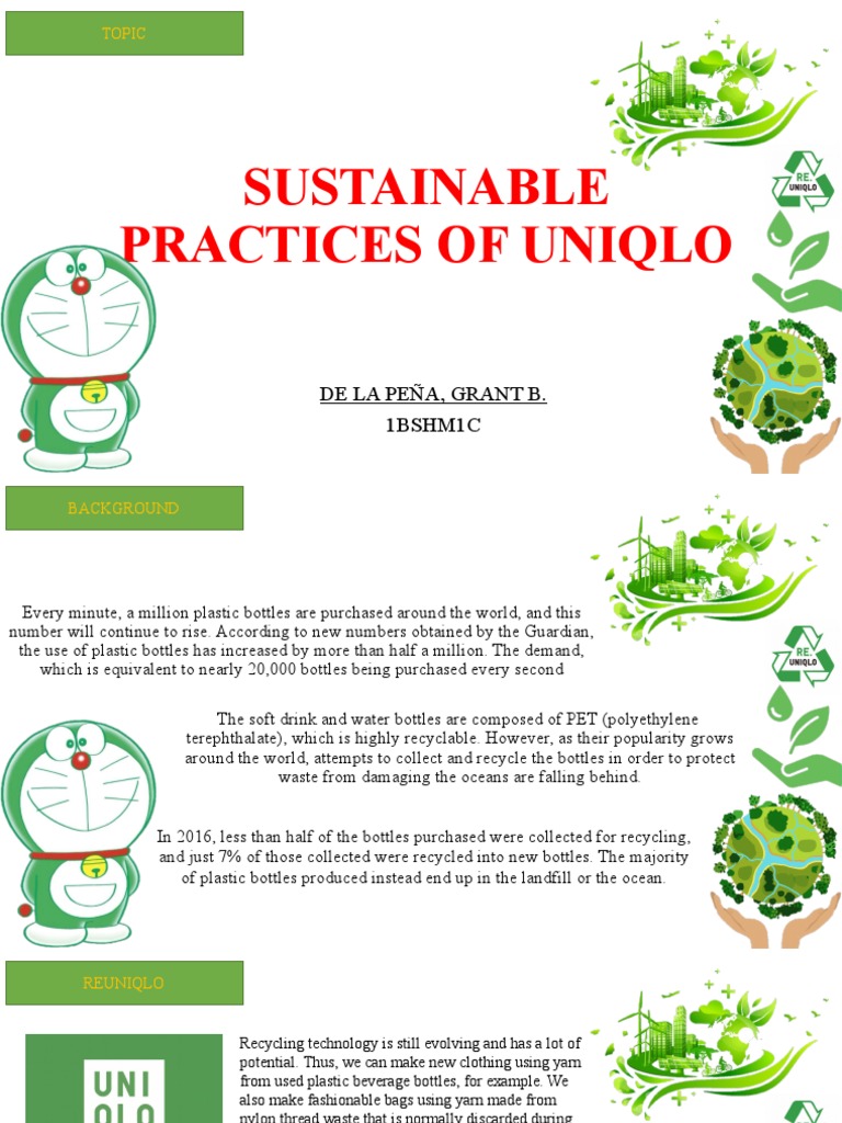 Sustainable Practices of Uniqlo | PDF | Recycling | Plastic
