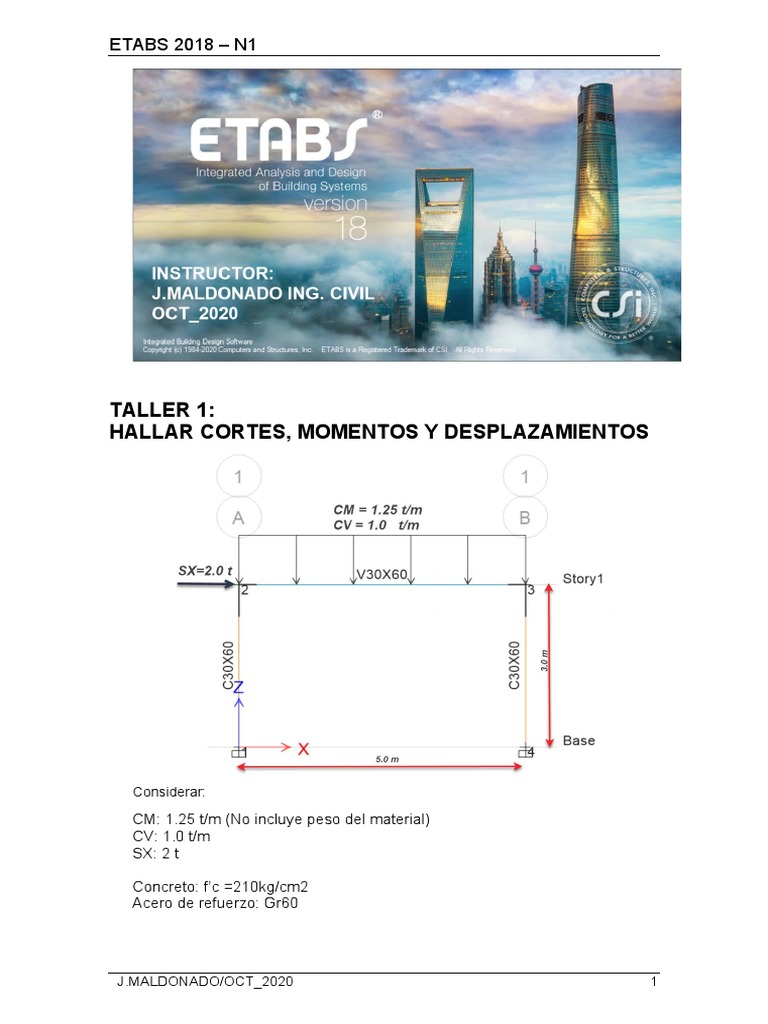 Etabs 2018 - 1 | PDF | Tecnología