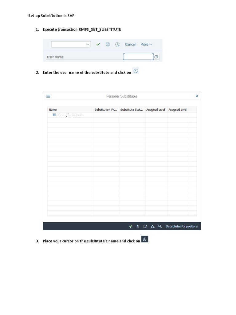 RMPS Set Substitute | PDF