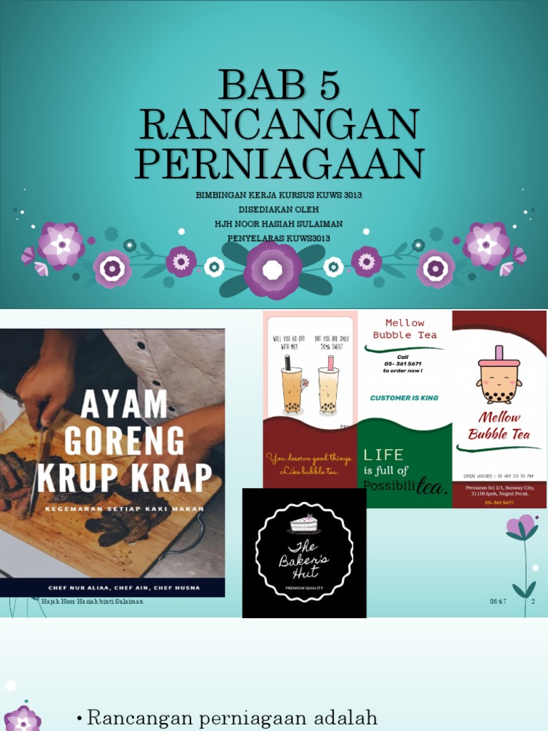 Bab 5 Kuws Rancangan Perniagaan | PDF
