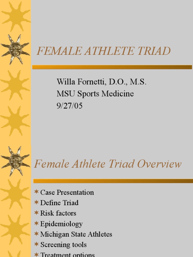 Female Athlete Triad Insights | PDF | Medical Specialties | Health Sciences