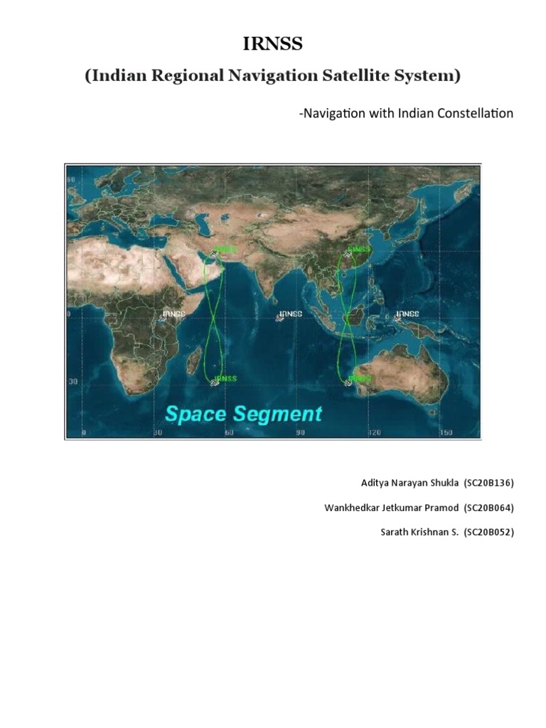 Irnss: (Indian Regional Navigation Satellite System) | PDF | Attitude ...