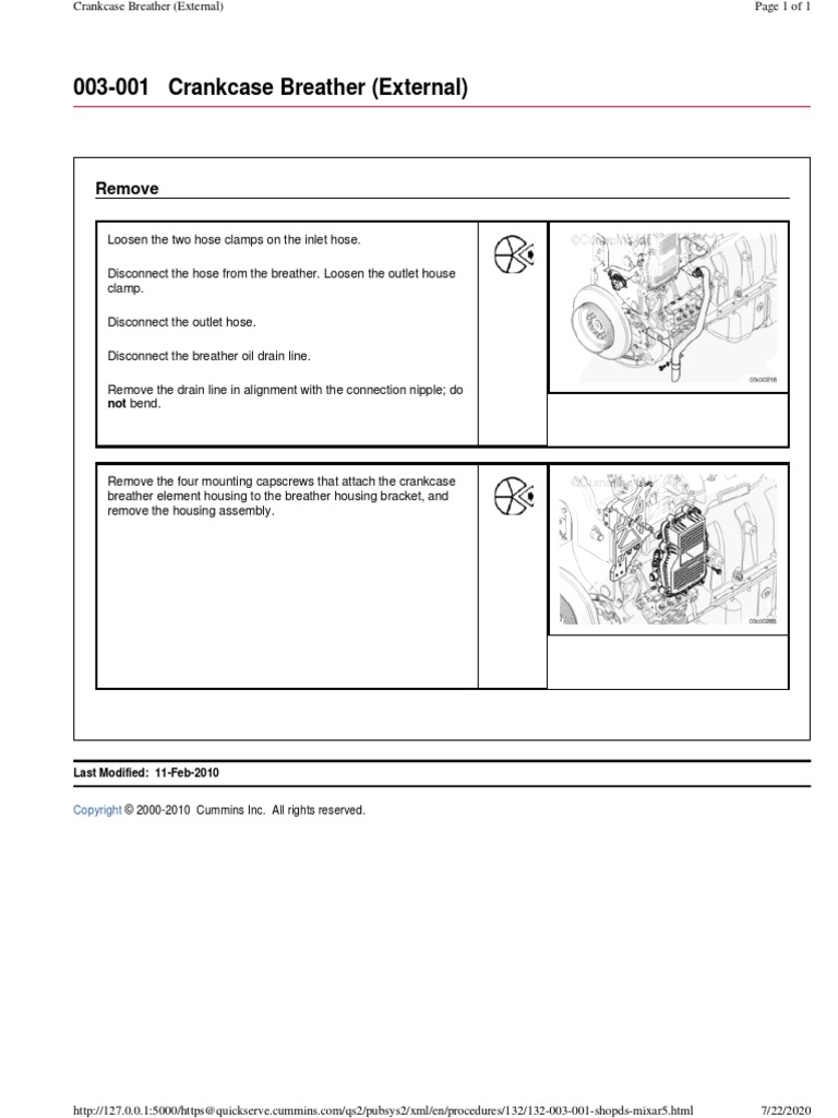 DD15 Crankcase Breather Guide | PDF
