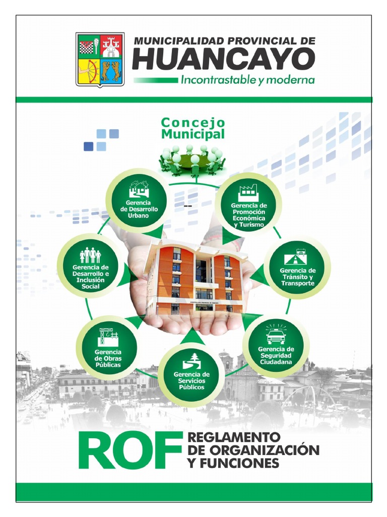 ROF Municipalidad Provincial de Huancayo | Descargar gratis PDF | Gobierno local | Planificación