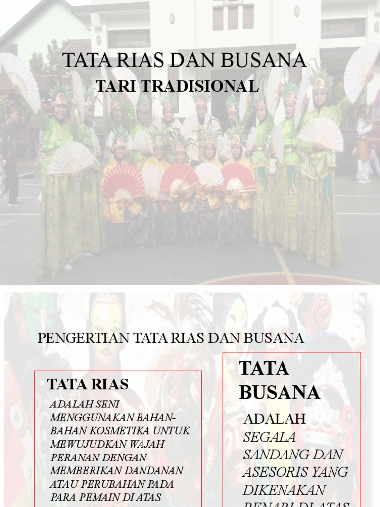 Tata Rias dan Busana Tari Tradisional | PDF