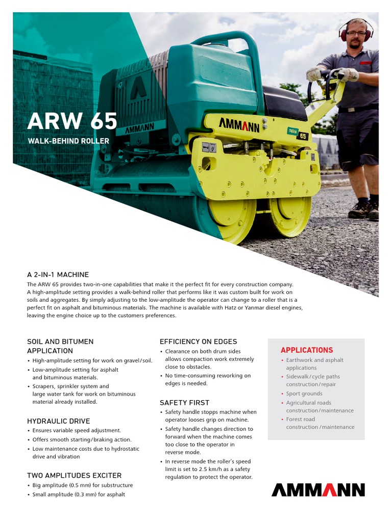 Ammann Cilindro Apeado ARW 65 Portugal Peixoto e Peixoto | PDF ...
