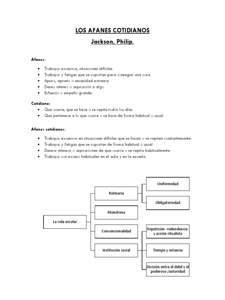Los Afanes Cotidianos | PDF | Plan de estudios | Comportamiento