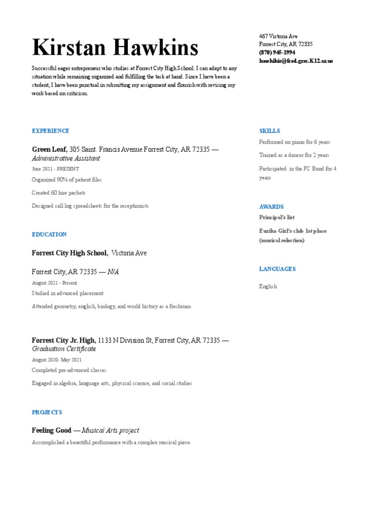 Resume Template MR | PDF | Science