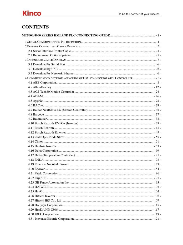 HMI and PLC Connecting Guide | PDF | Programmable Logic Controller | Printer (Computing)