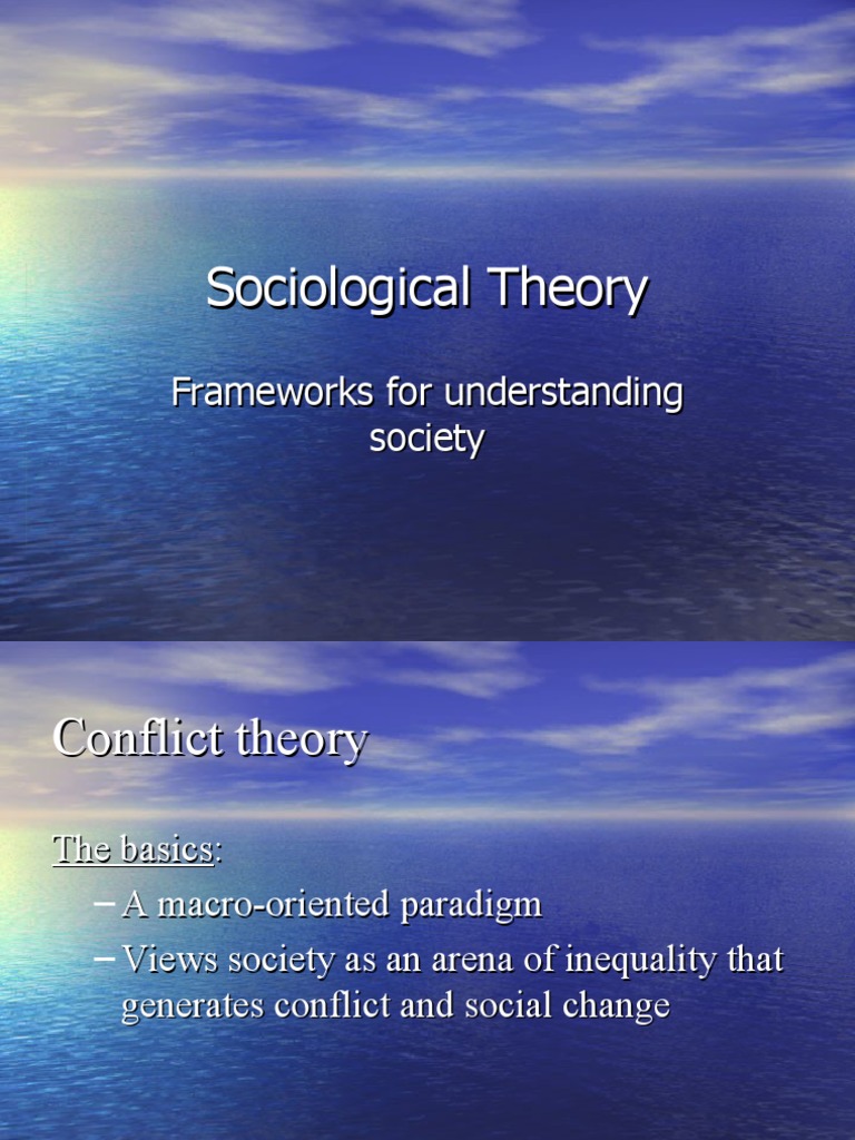 Conflict Theory - Understanding Inequality | PDF | Karl Marx | Social ...