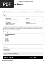 American Receipt PDF | PDF | Baggage | Airlines