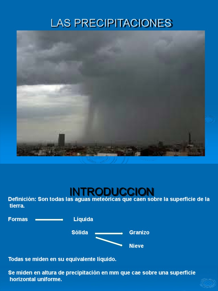 Las Precipitaciones | PDF | Lluvia | Precipitación