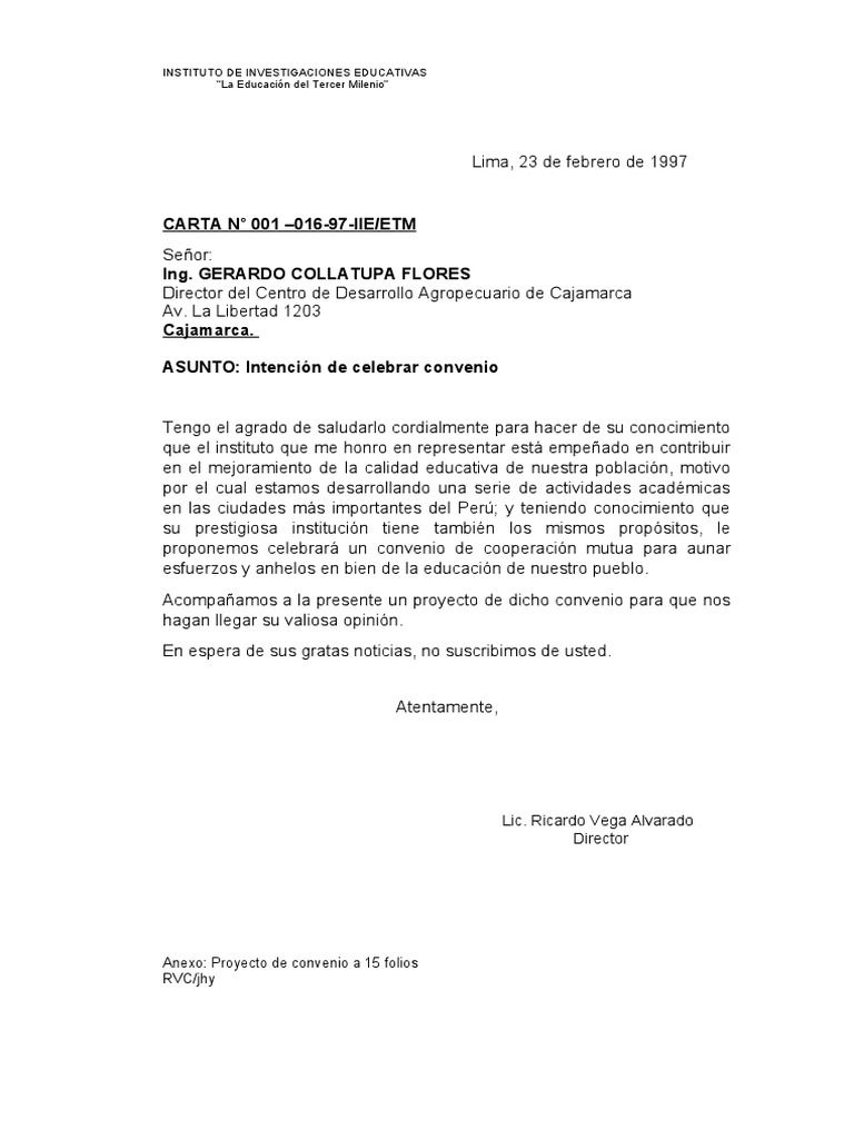 Modelo de Cartas | PDF