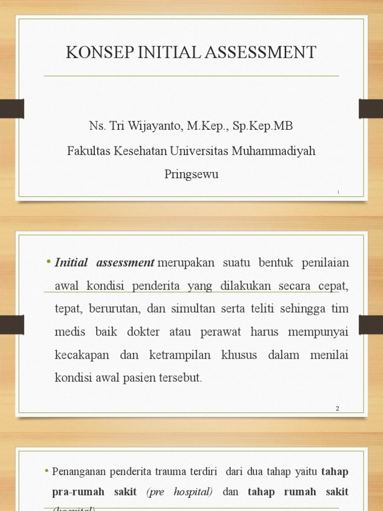 Proses Initial Assessment pada Trauma | PDF | Pengembangan Diri ...