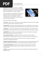 13 Sites para Baixar Livros Grátis | PDF | Bibliotecas | Livros