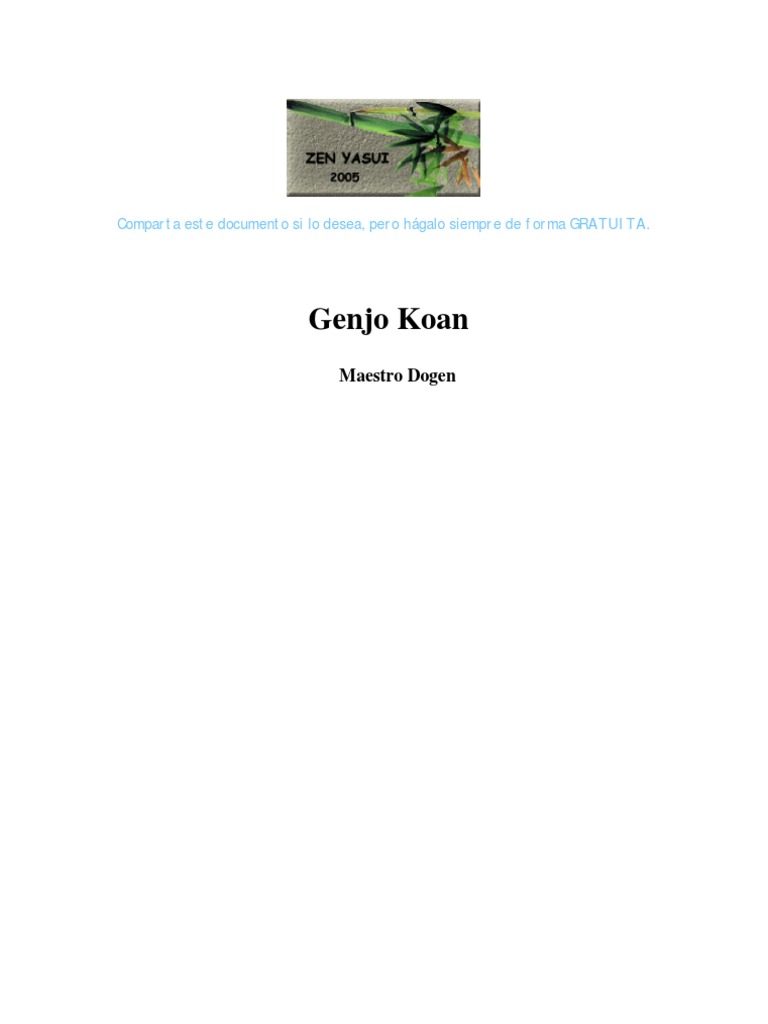 Genjo Koan | PDF