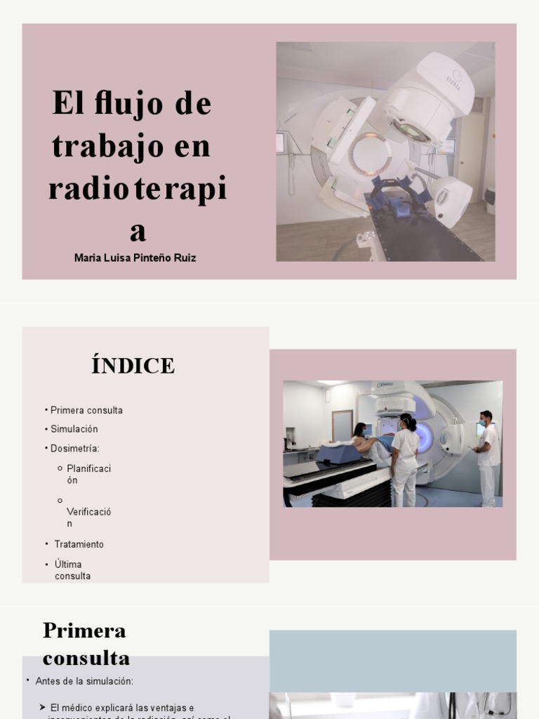 Flujo de Trabajo en Radioterapia | PDF | Terapia de radiación | Especialidades Medicas