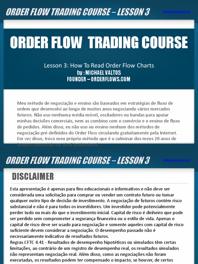 OFTC Lesson 3 - How To Read Order Flow Charts | PDF | Investimentos | Capital de risco