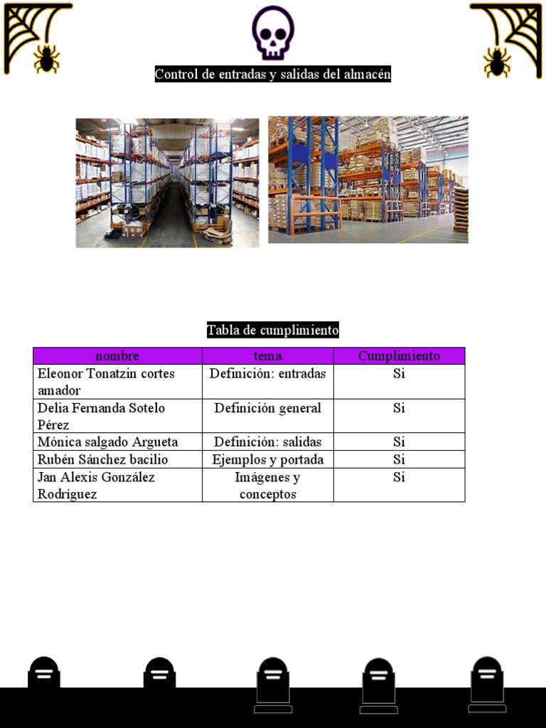 Control de Entradas y Salidas Del Almacén | PDF | Almacén | Residuos