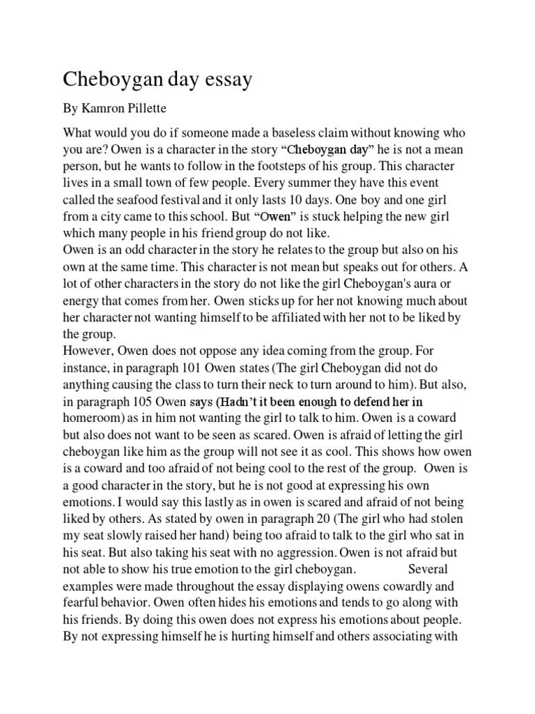 Cheboygan | PDF | General Fiction