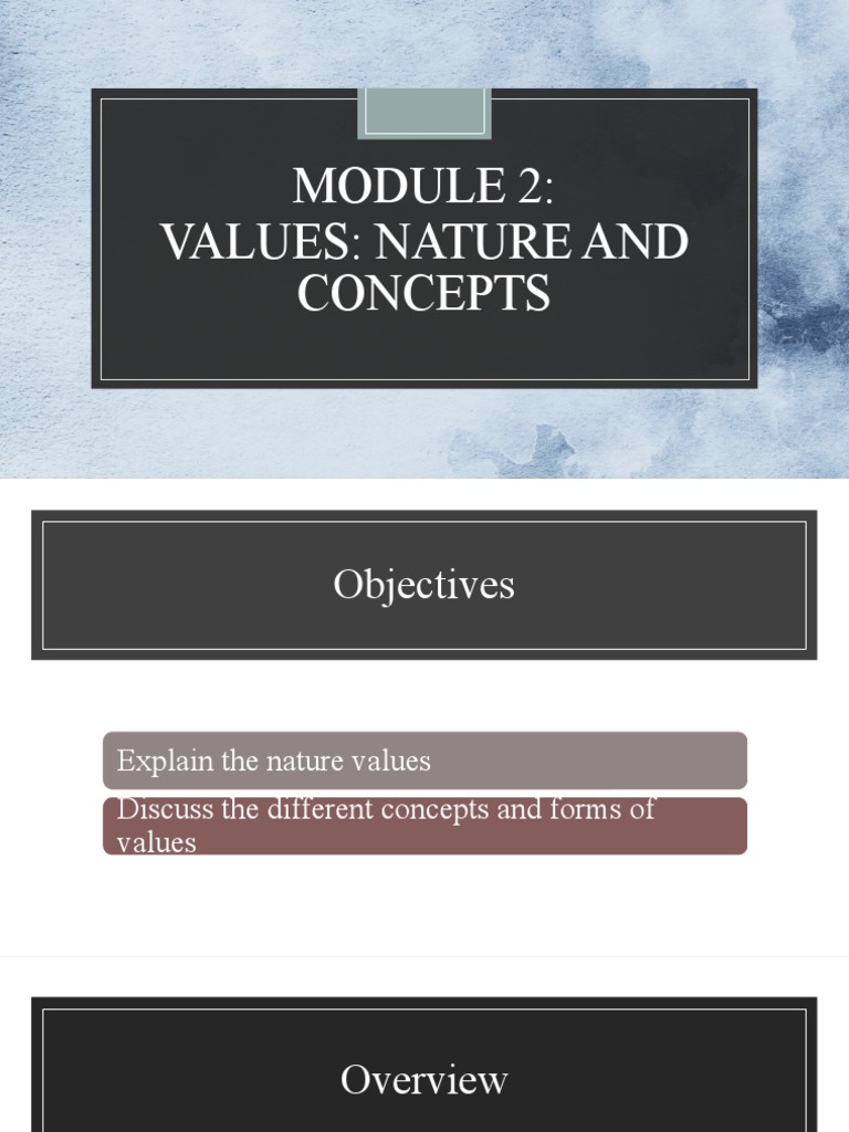 L2. Values - Nature and Concepts | PDF