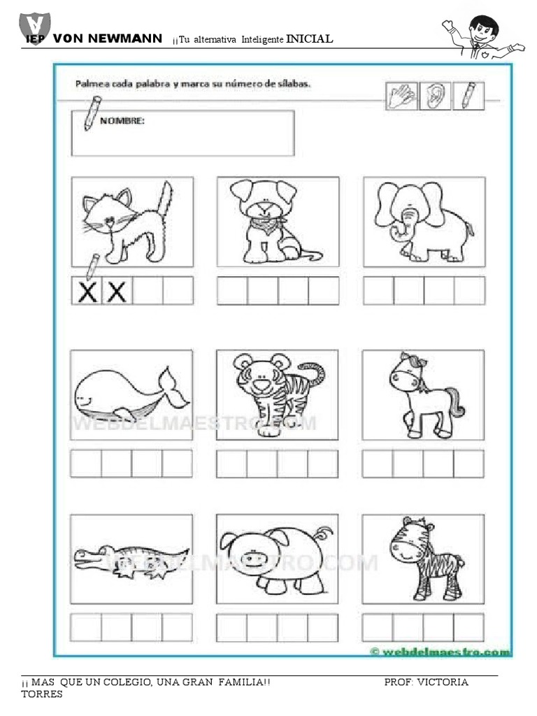 Conteo de Silabas 2 | PDF