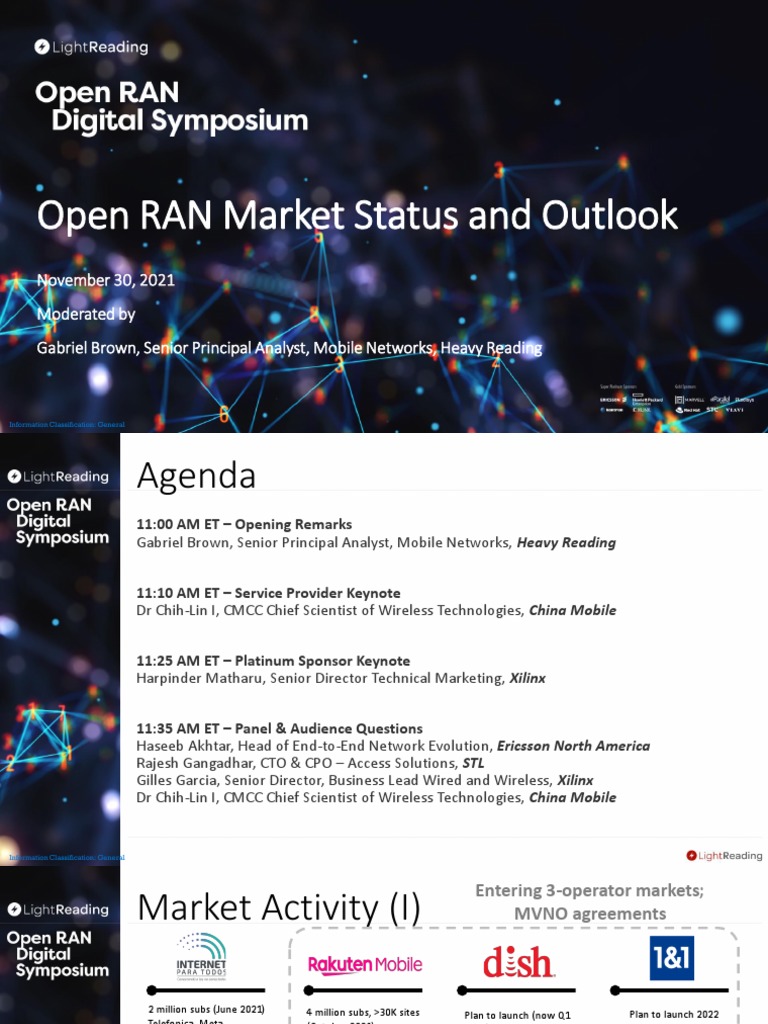 Open RAN Market Status and Outlook | PDF | Service Industries ...