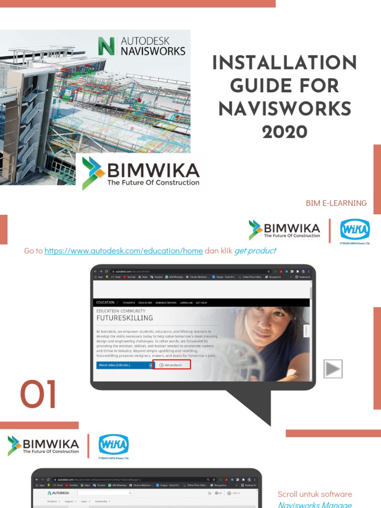 Panduan Instal Naviswork | PDF