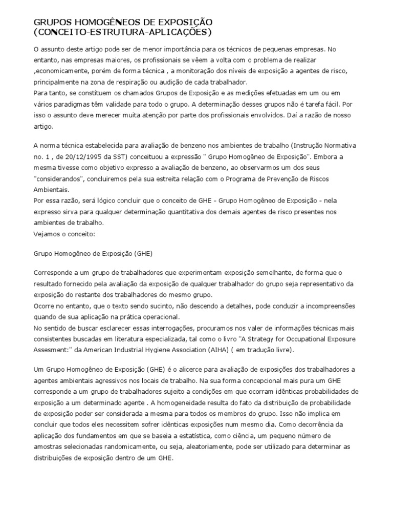 Grupos Homogeneos | PDF | Carreira e Crescimento | Negócios