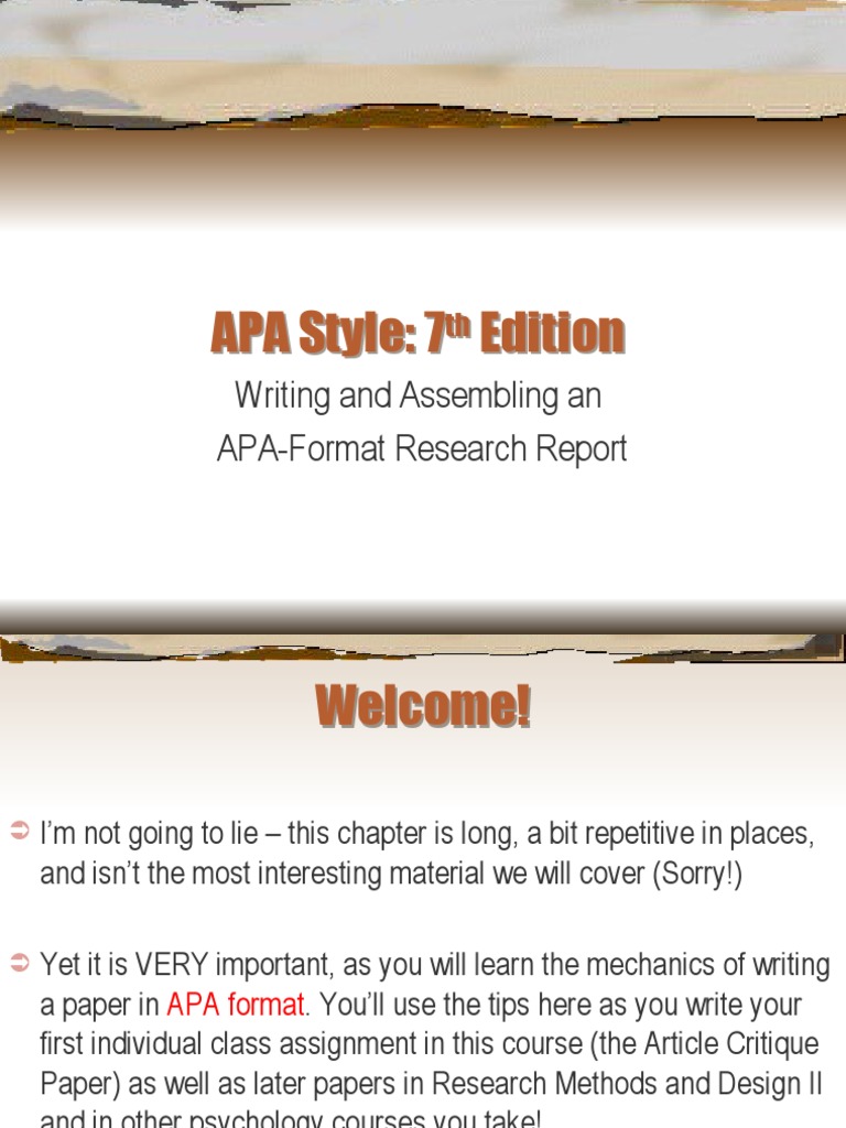 APA Format and Style 7th Ed - ACC FIN-1 | PDF | Apa Style | Statistics