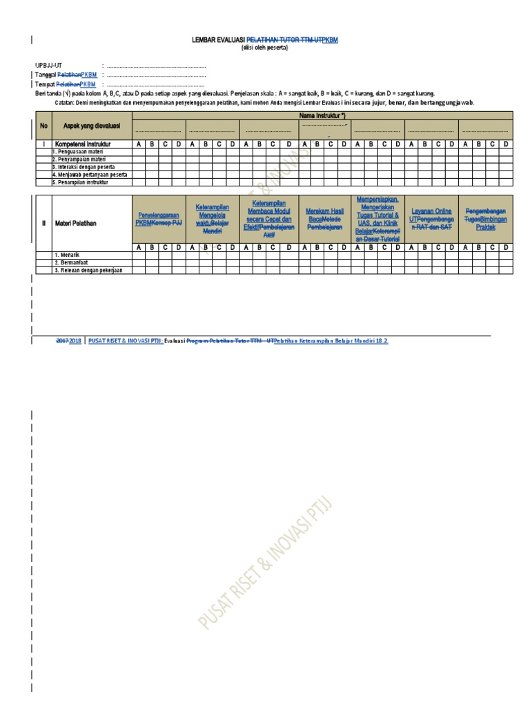 Evaluating Tutor Training | PDF
